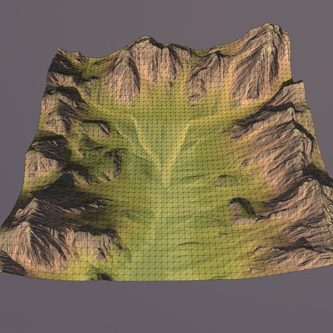 3d Model Mountain Maps Terrain