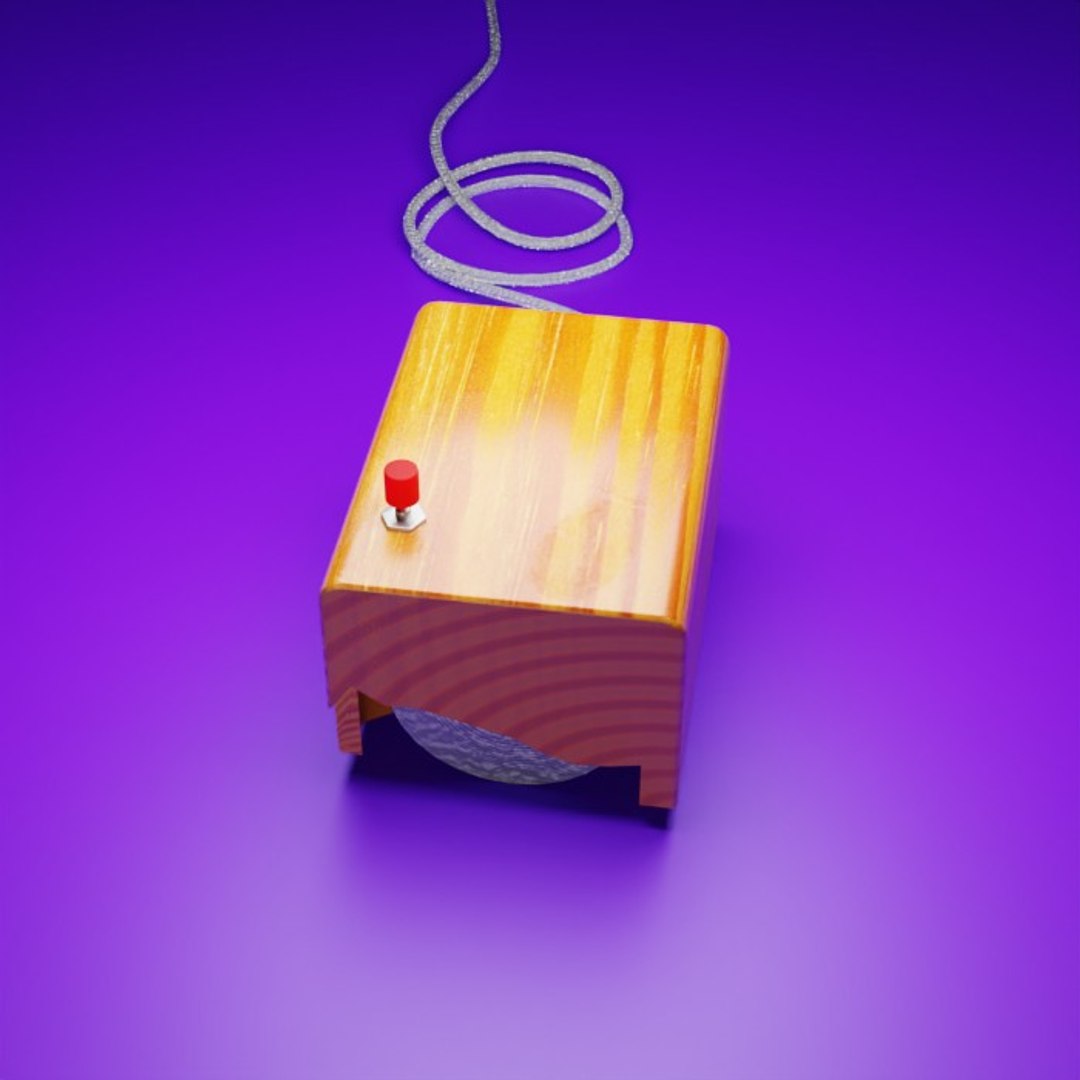 3D computer mouse engelbart - TurboSquid 1569077