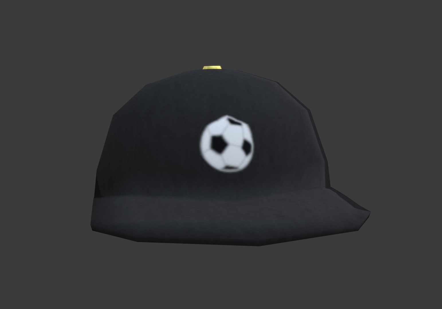 3D low poly soccer cap model - TurboSquid 1893313