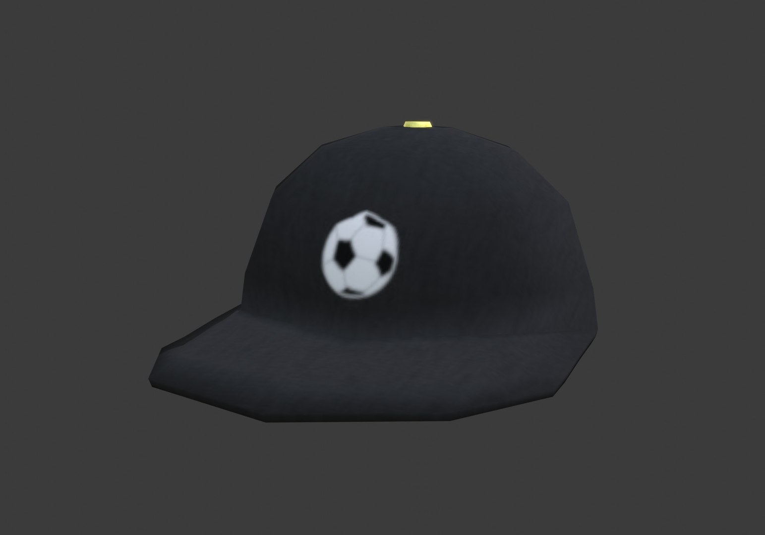 3D low poly soccer cap model - TurboSquid 1893313