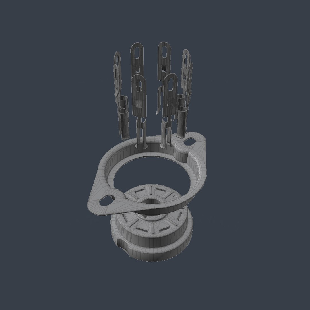 3ds max 8 pin octal tube
