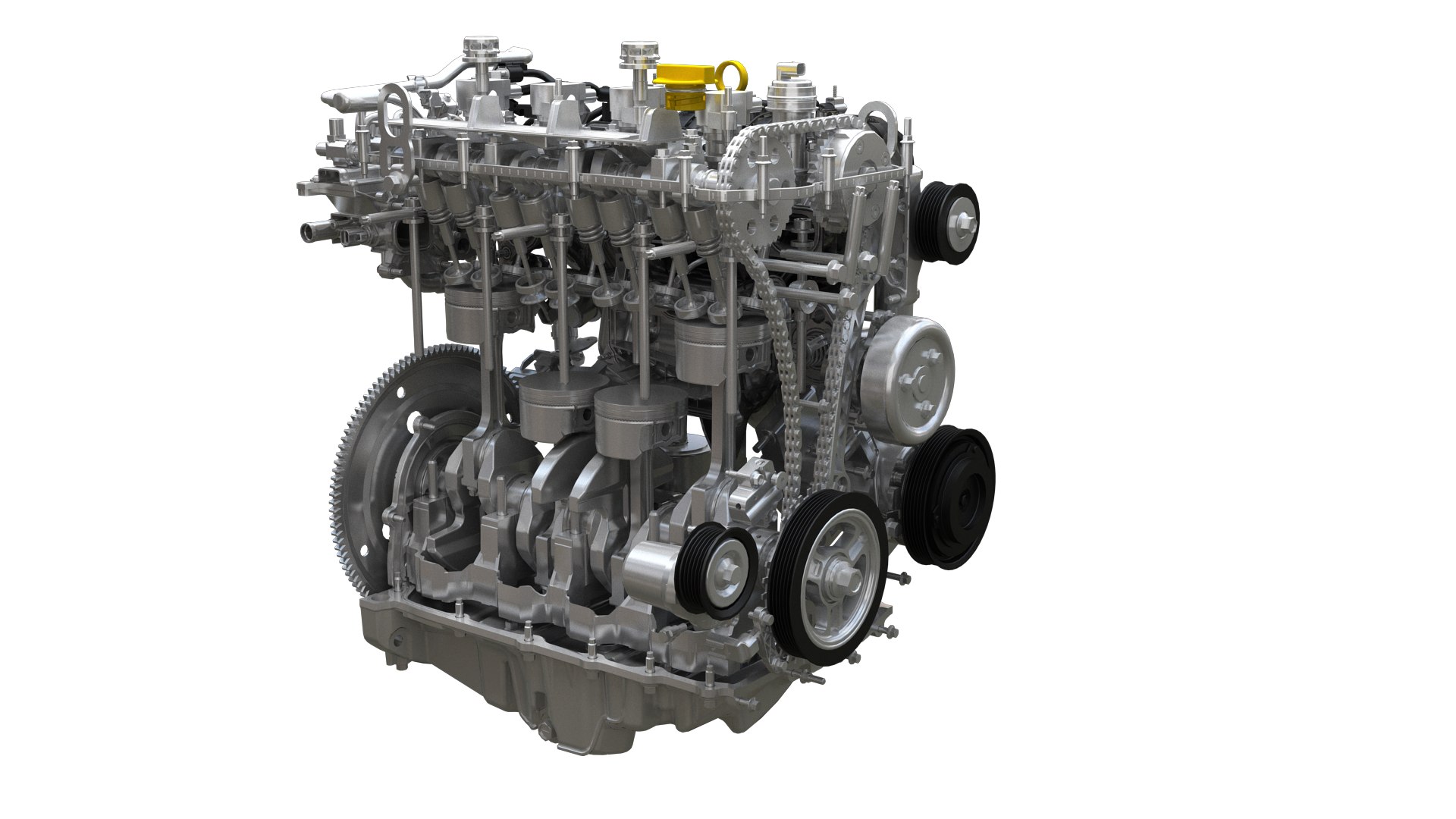 Turbo Engine 3d Model