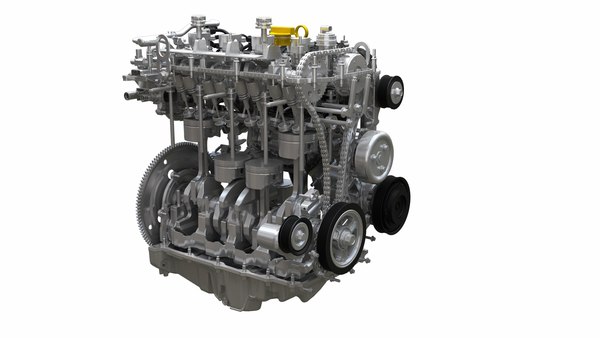 turbo engine 3d model