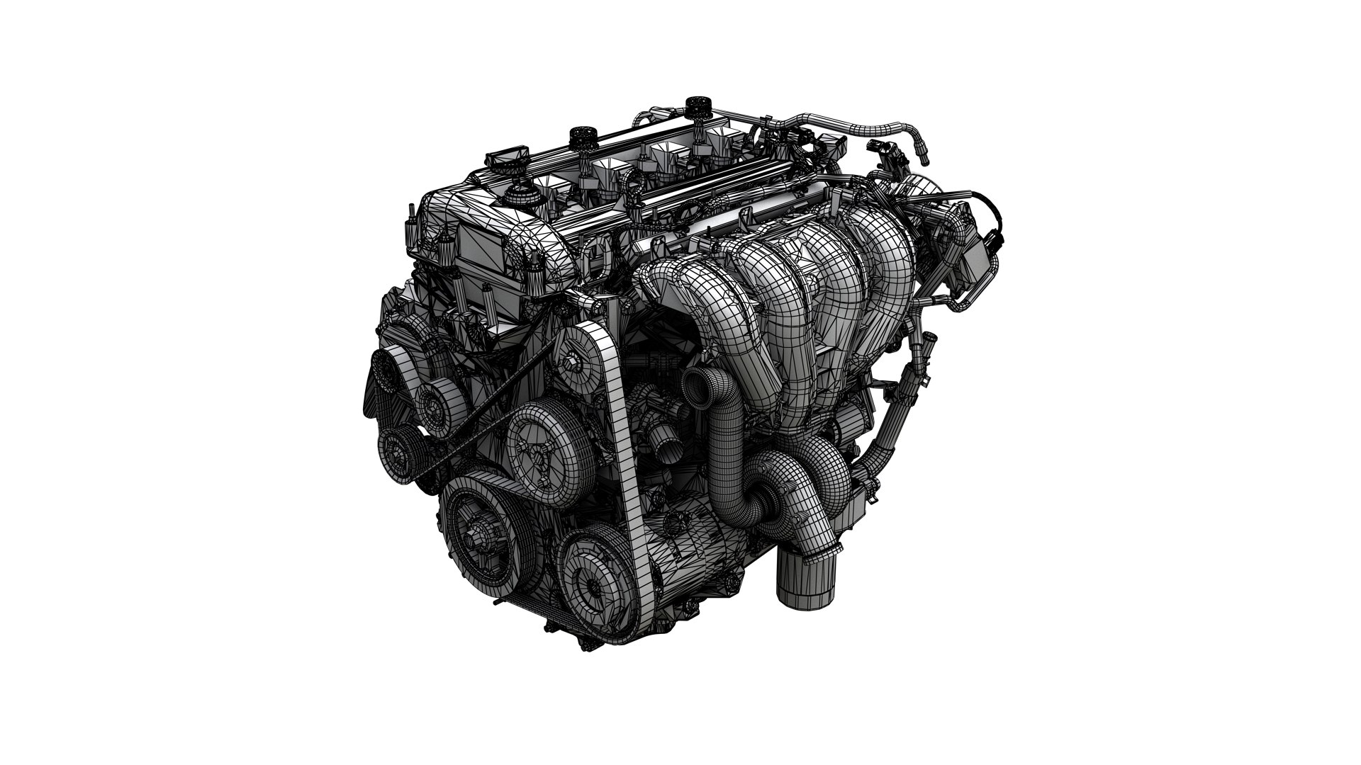 Turbo Engine 3d Model