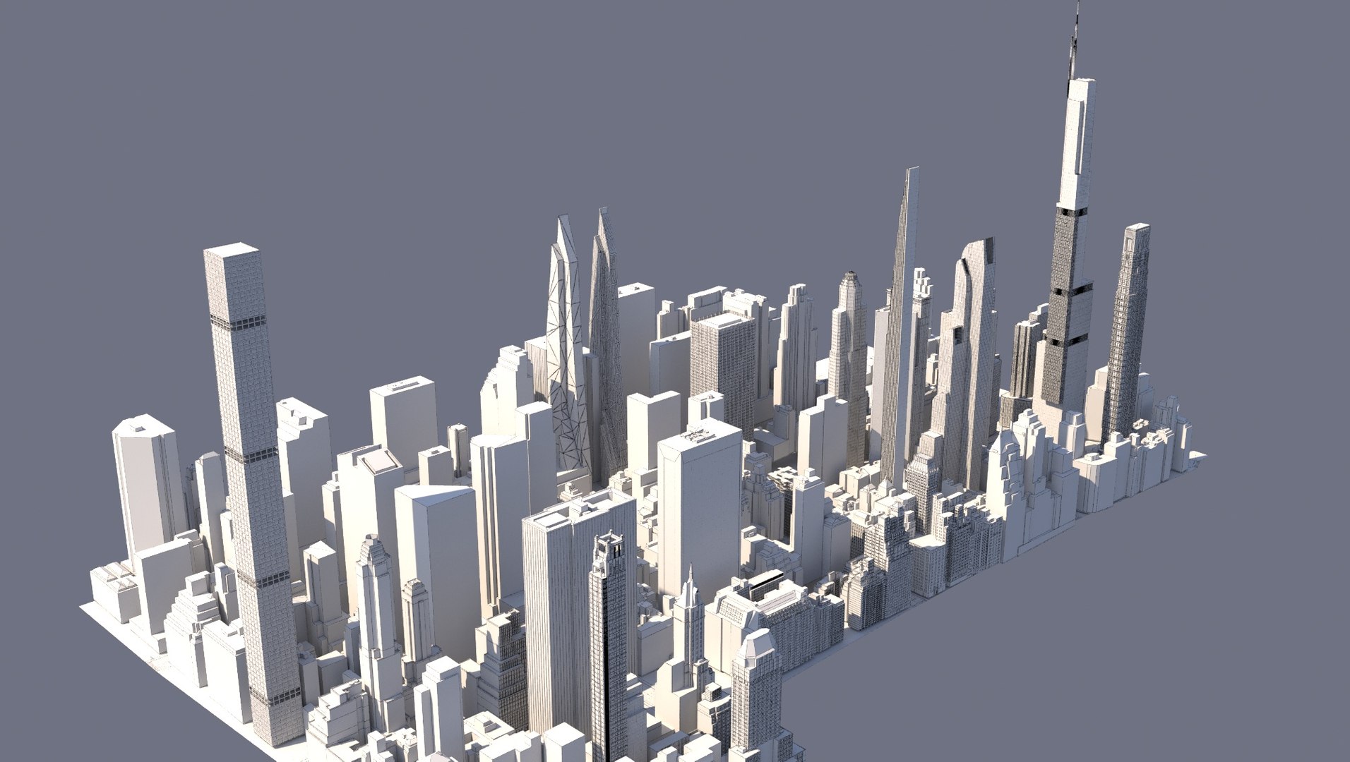 3D Manhattan New York Model - TurboSquid 2236895