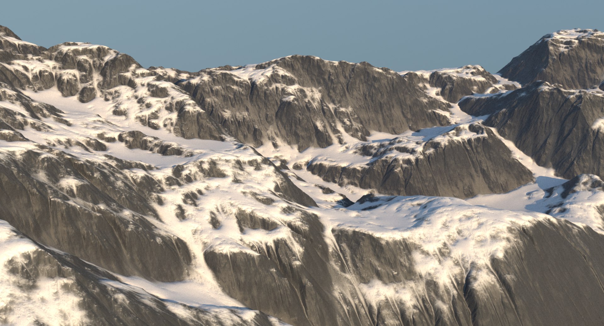 3d Model Arctic Landscape Mountain