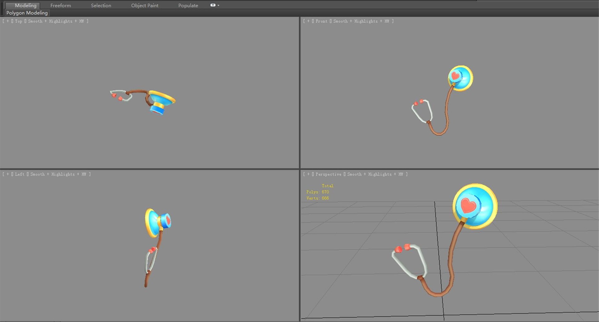 3D Cartoon Stethoscope - Medical Instrument - TurboSquid 2109479