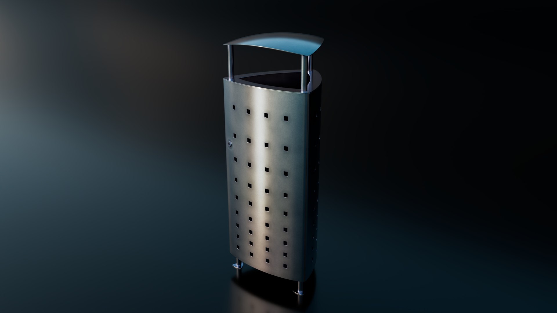 Street Trash Bin Kit 3D Model - TurboSquid 2258800