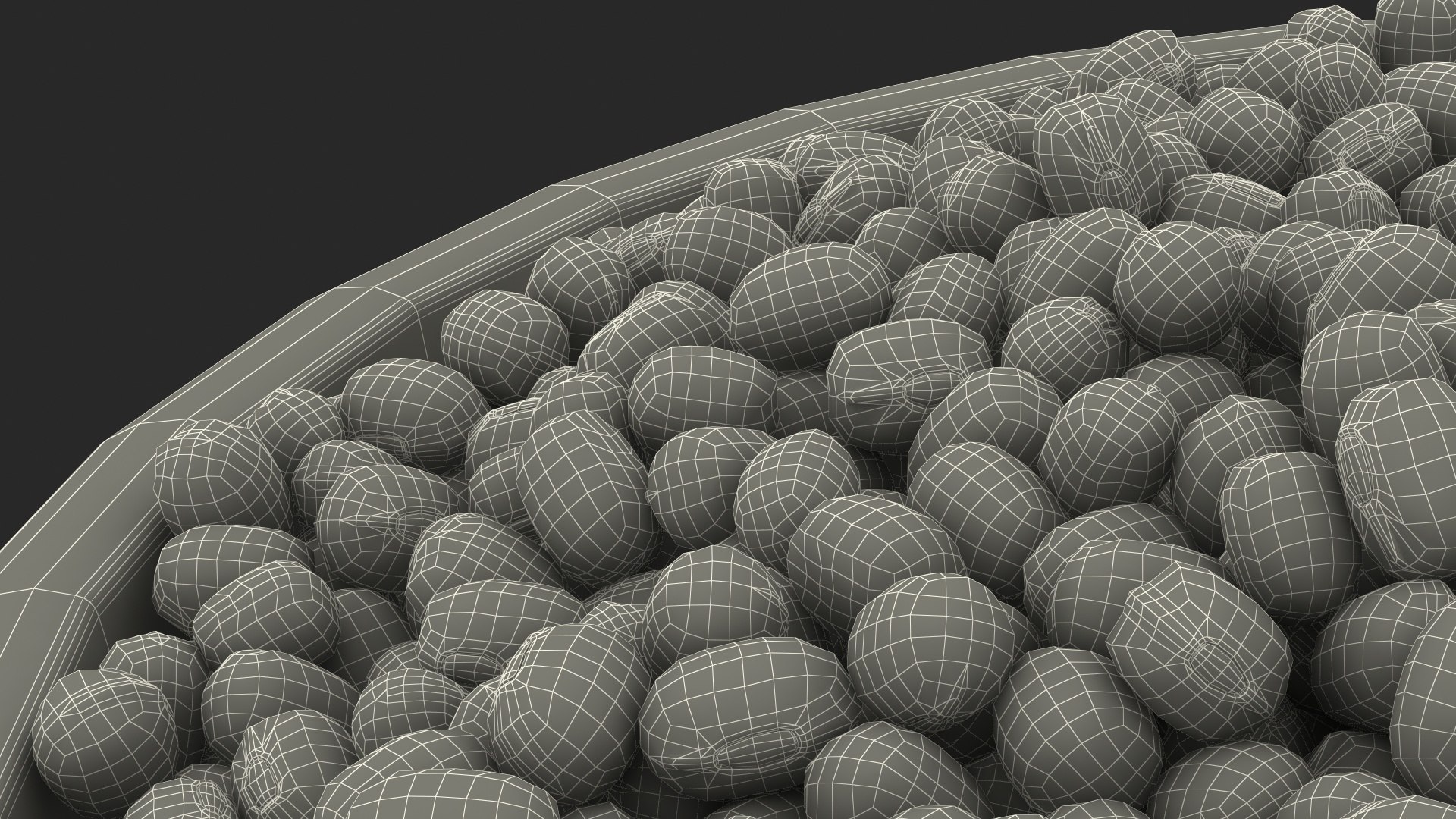 Bowl Mung Beans 3D Model - TurboSquid 1551361