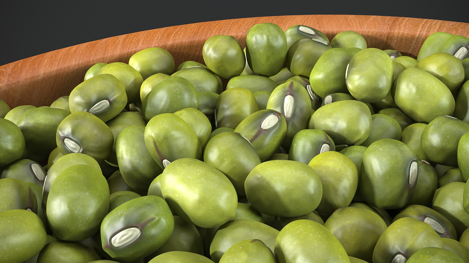Bowl Mung Beans 3D Model - TurboSquid 1551361