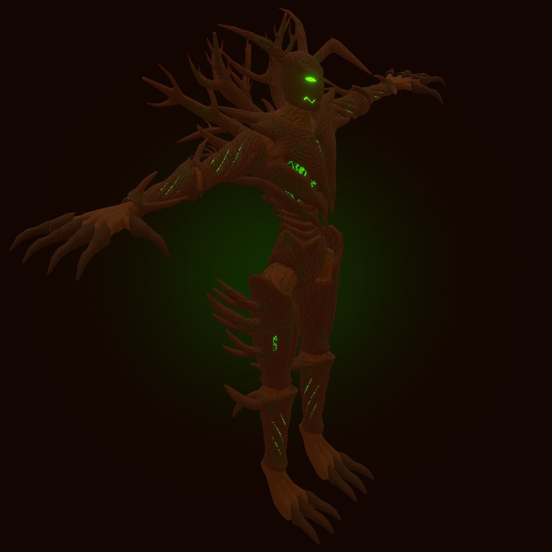 3D Treeman PBR Low-poly 3D Model - TurboSquid 1947047