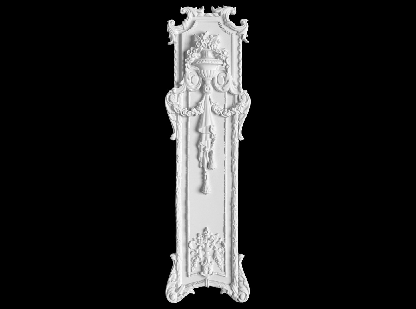 3d Cartouche Panel