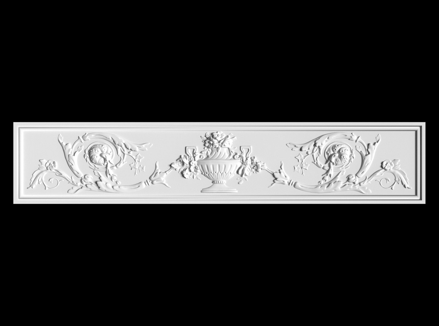 3d Cartouche Panel