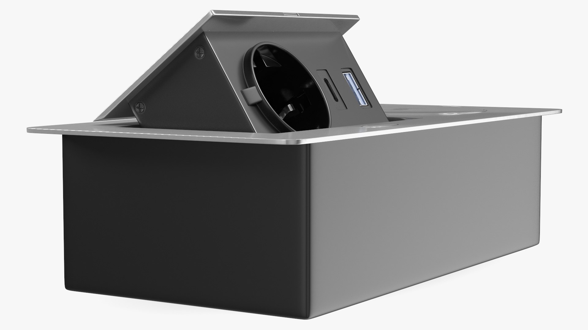 3D Black Single Hidden Socket Model - TurboSquid 2077994