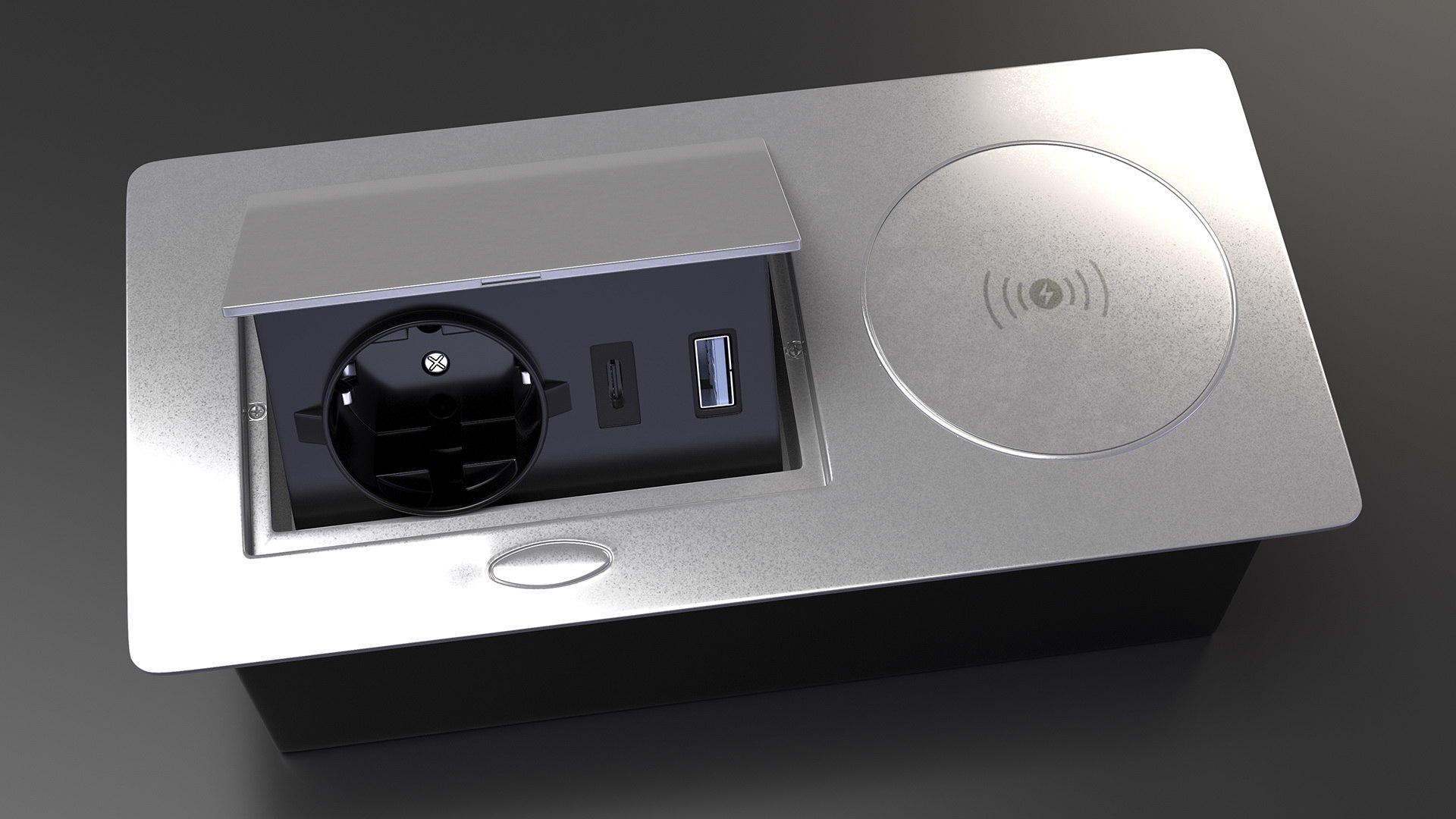 3D Black Single Hidden Socket Model - TurboSquid 2077994