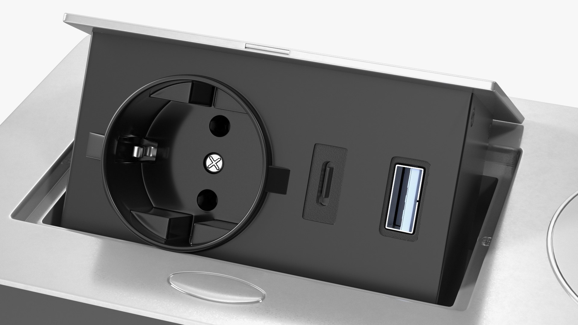 3D Black Single Hidden Socket model - TurboSquid 2077994