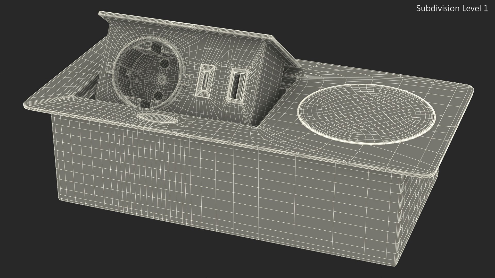 3D Black Single Hidden Socket model - TurboSquid 2077994