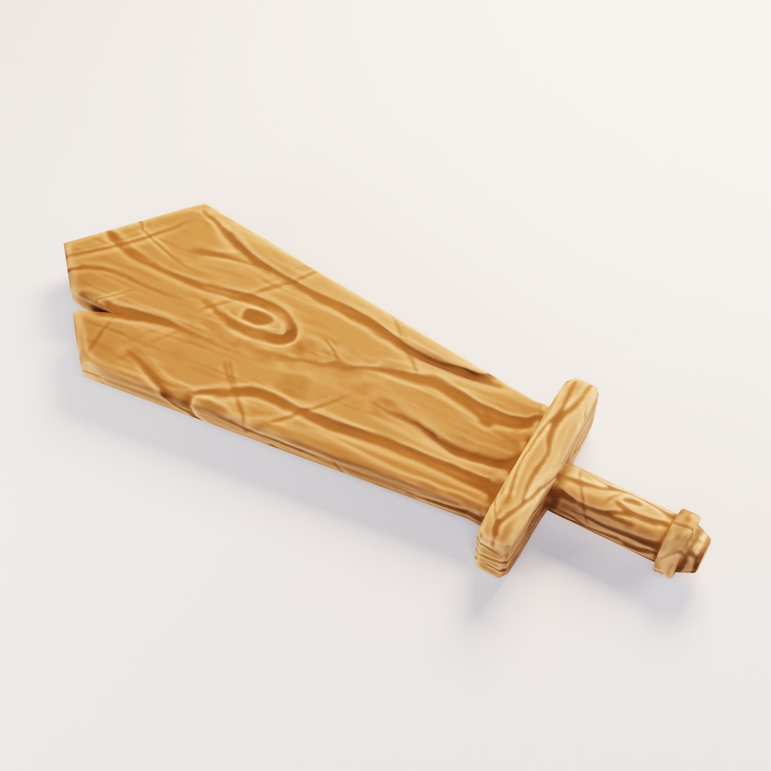 3D Stylized Wooden Training Sword - TurboSquid 2010897