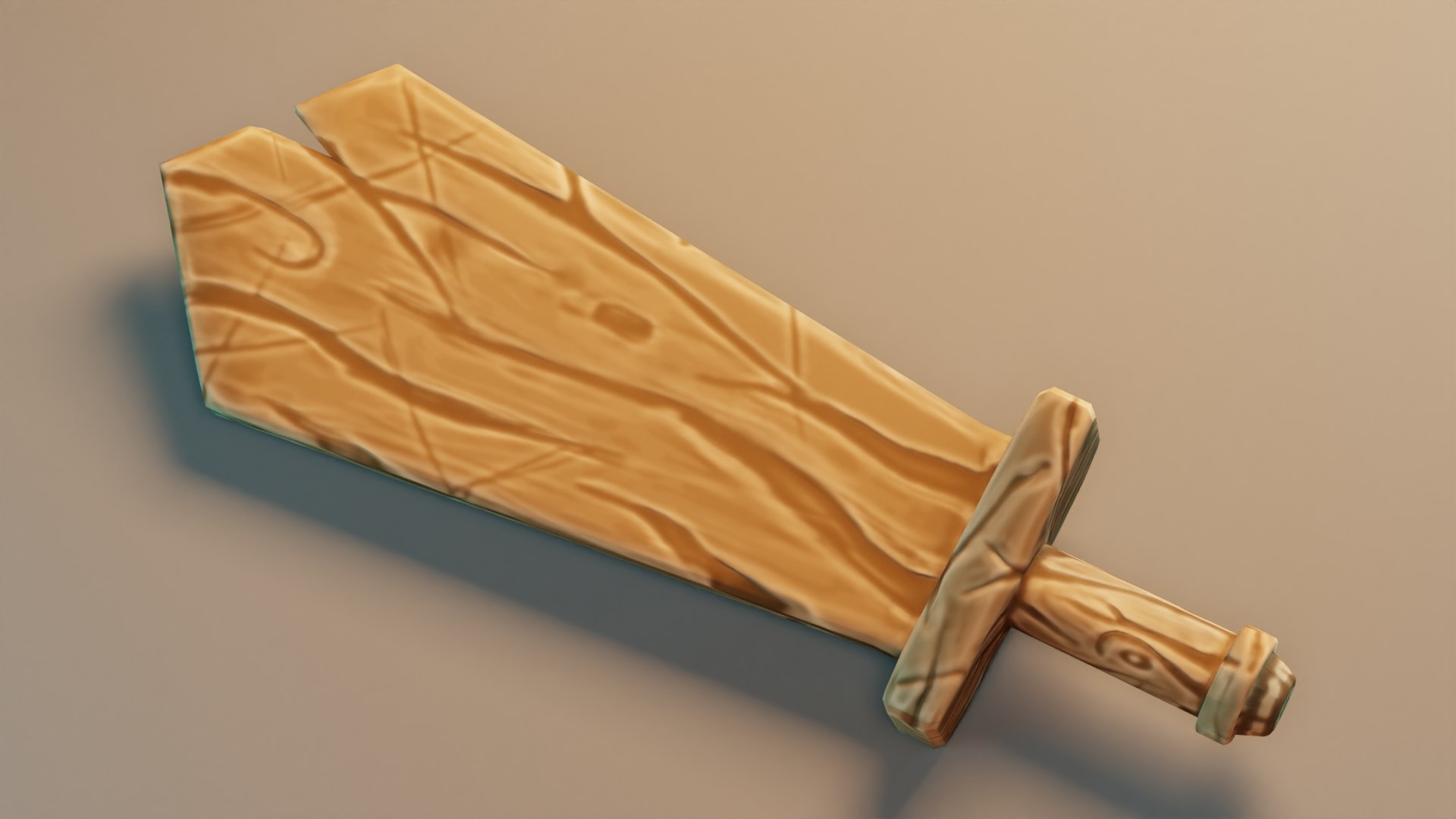 3D Stylized Wooden Training Sword - TurboSquid 2010897