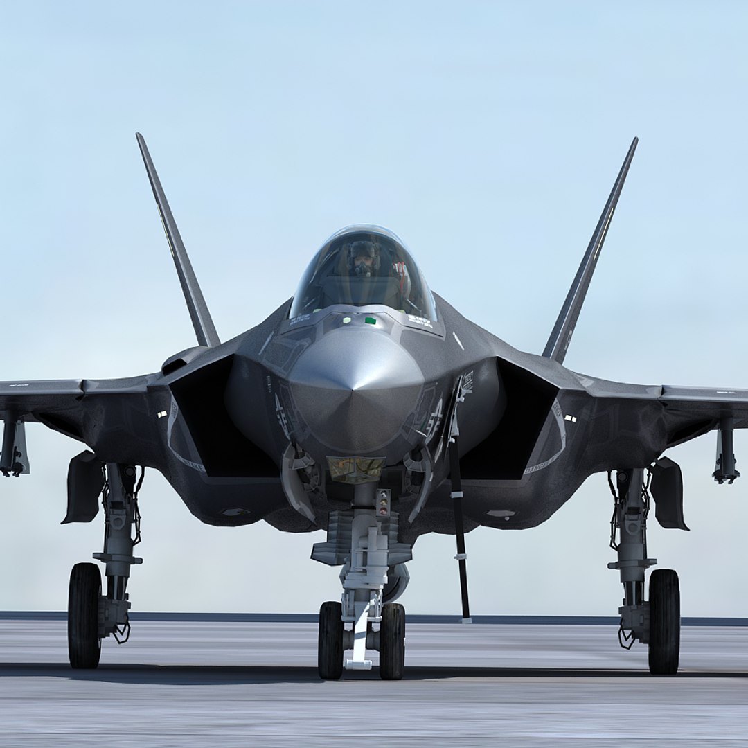 F-35 Cf-3 Pilot 3d Max