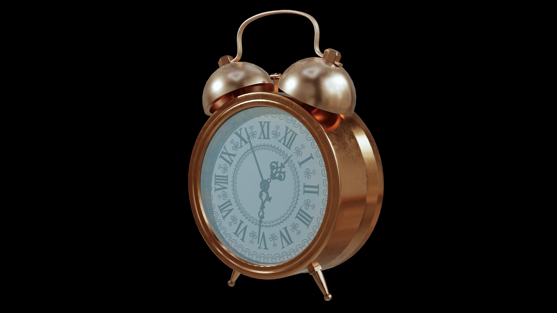 3D Vintage Clock Model - TurboSquid 2123688