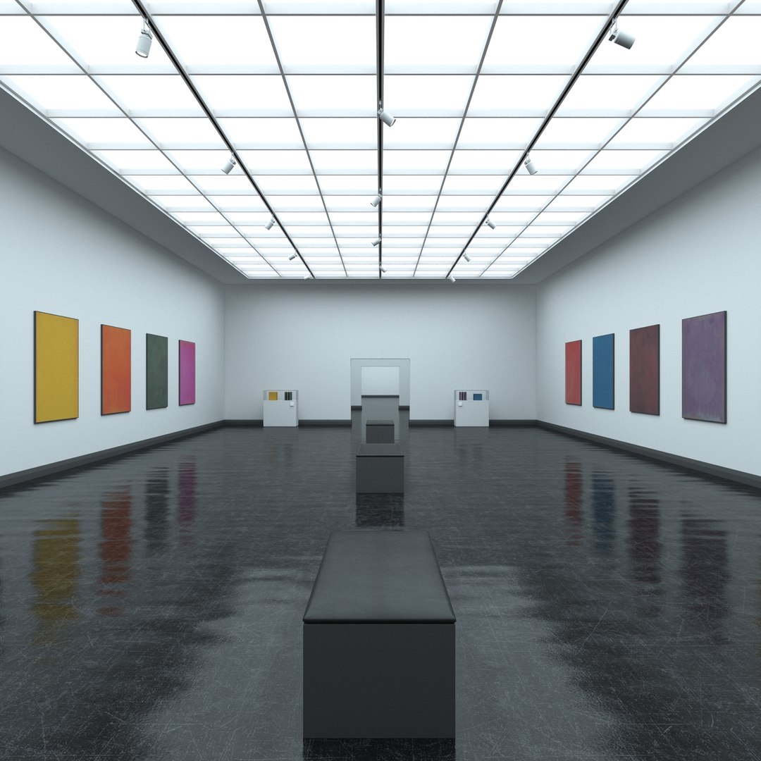 Modern Art Gallery 3D - TurboSquid 1394630