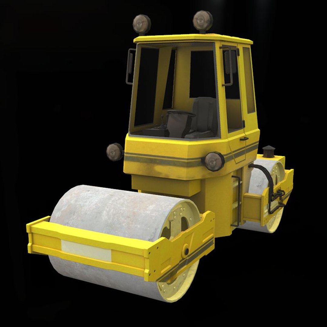 3D Model Asphalt Roller - TurboSquid 1563041