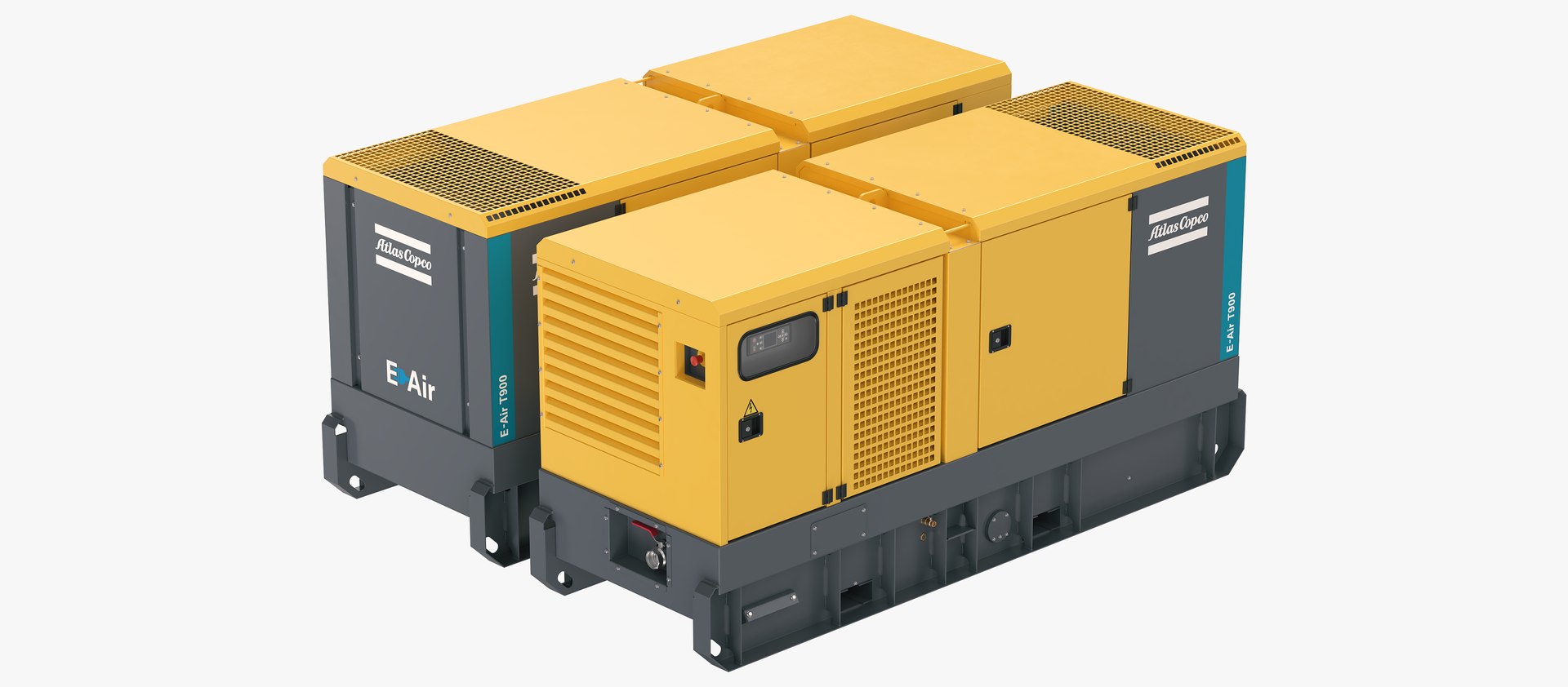 Atlas Copco Electric Fixed Speed Compressor - E-Air T900 Model ...