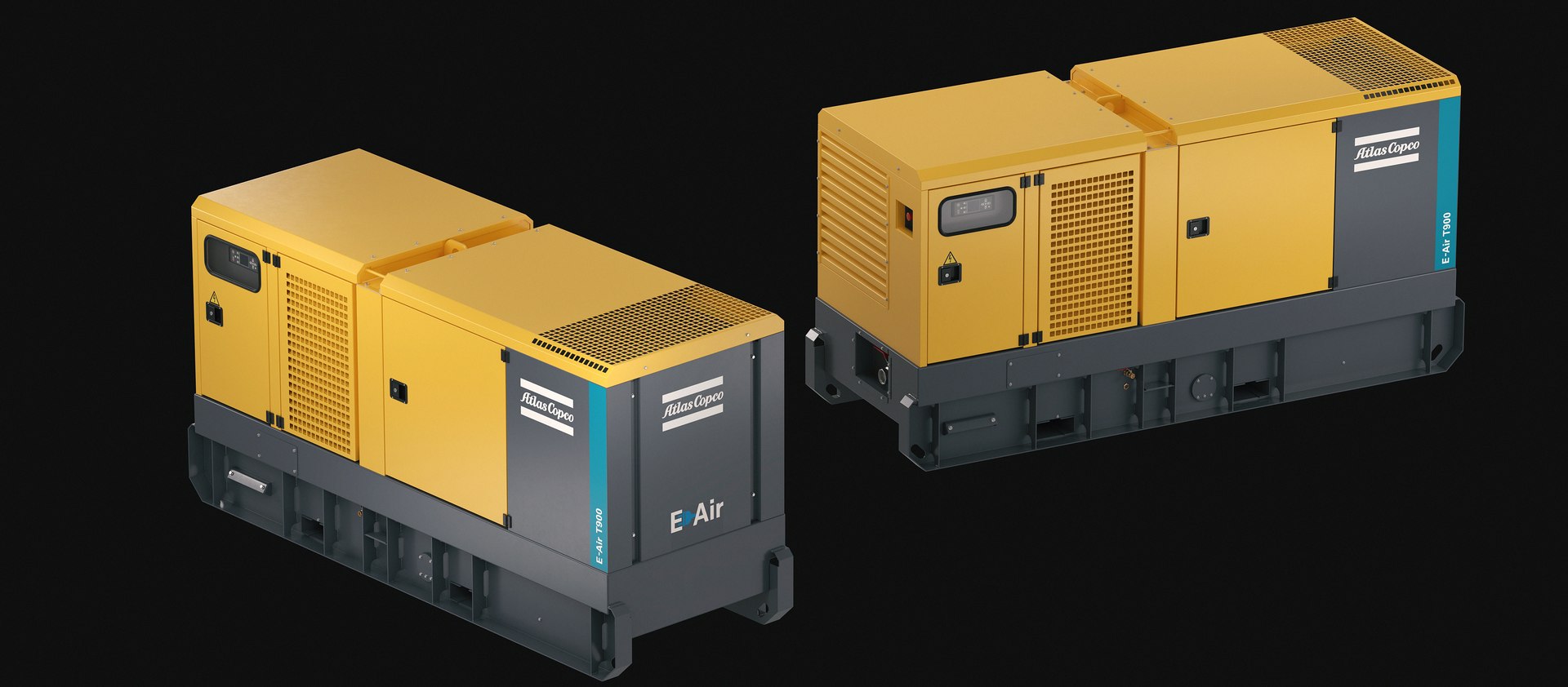 Atlas Copco Electric Fixed Speed Compressor - E-Air T900 Model ...