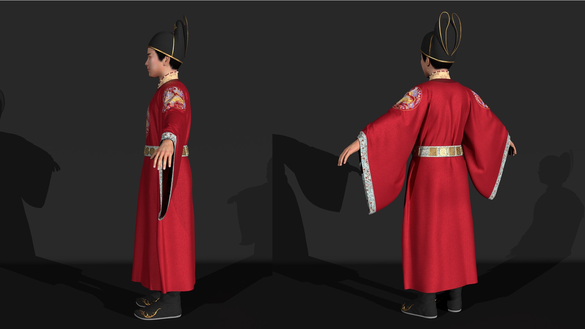 Traditional Chinese Wedding Attire Phoenix 3D Model - TurboSquid 2221331