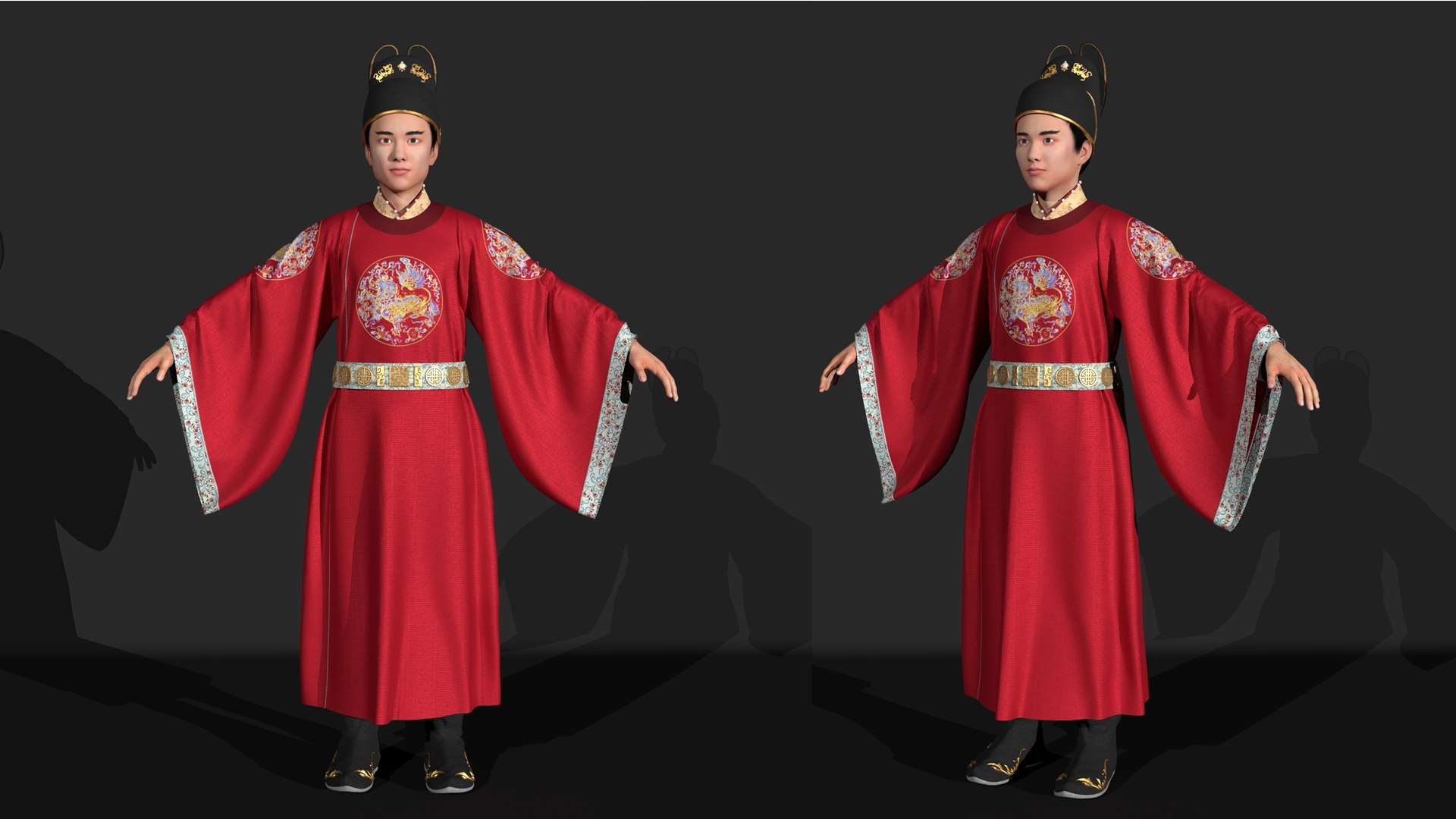 Traditional Chinese Wedding Attire Phoenix 3D Model - TurboSquid 2221331