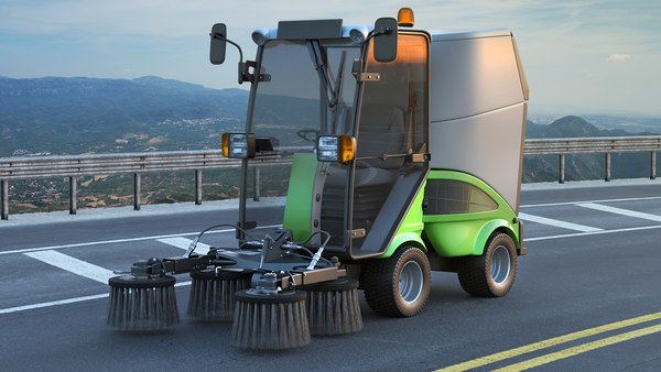 Compact Street Sweeper 3D - TurboSquid 1882853