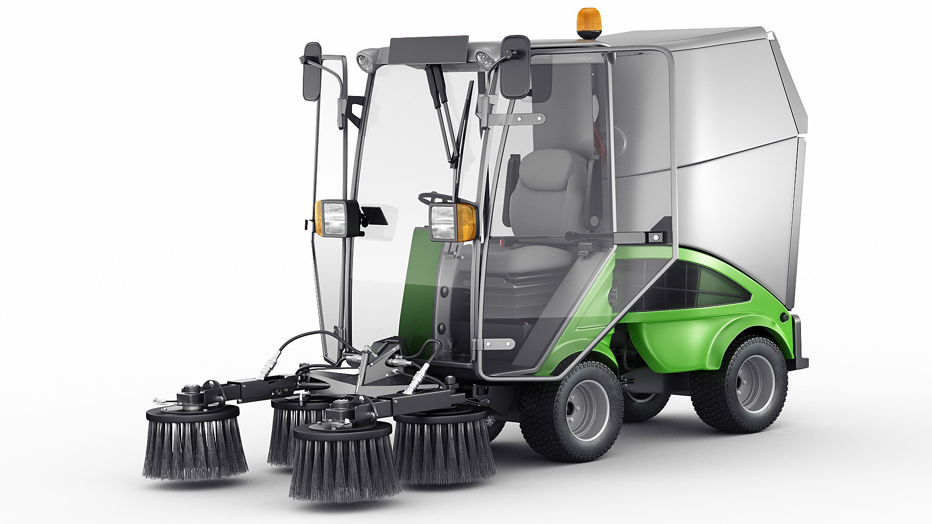 Compact Street Sweeper 3D - TurboSquid 1882853