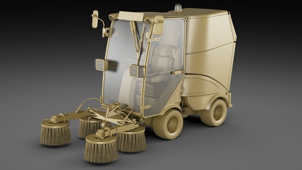 Compact Street Sweeper 3D - TurboSquid 1882853