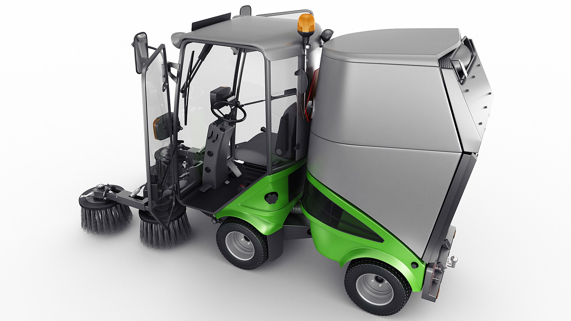 Compact Street Sweeper 3D - TurboSquid 1882853