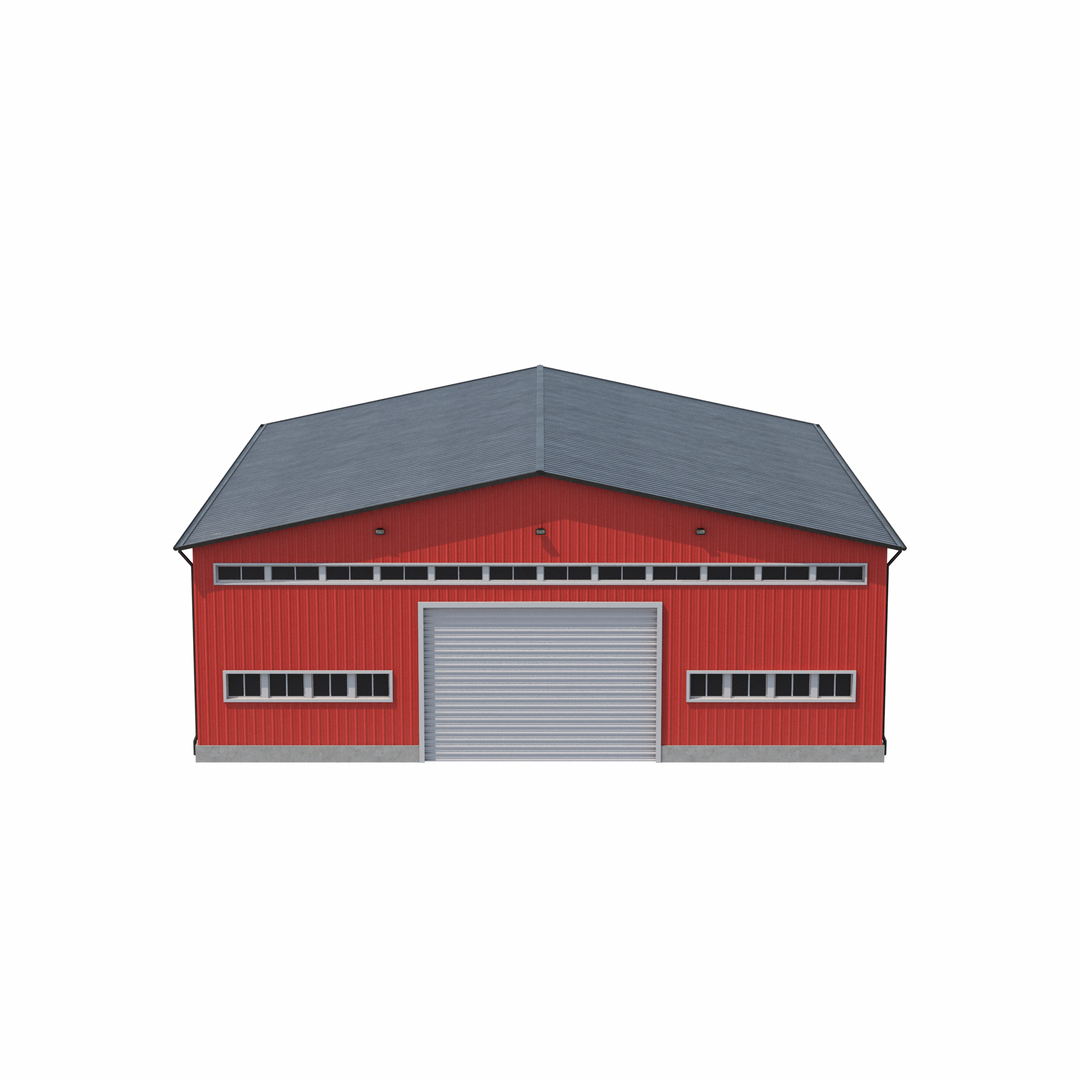 Red Warehouse 4 3D Model - TurboSquid 2287133