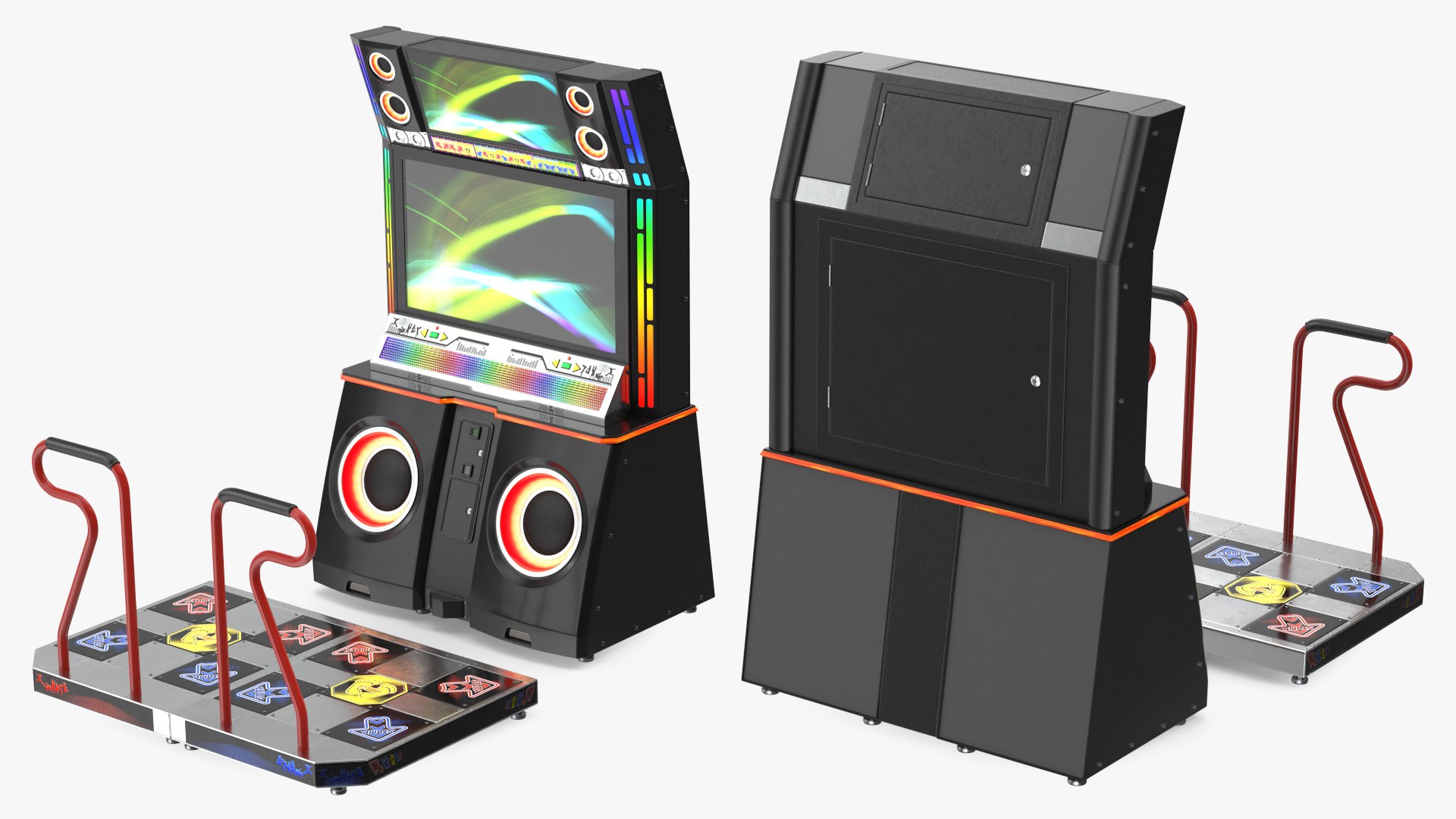 Dance Arcade Machine switched On 3D model - TurboSquid 1740681