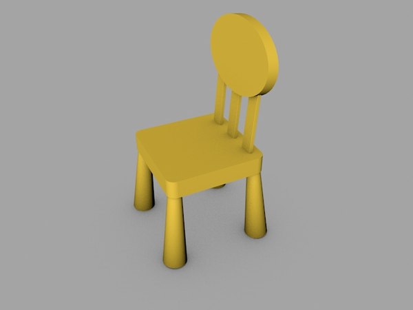 Free 3D kids table chair model - TurboSquid 1388038