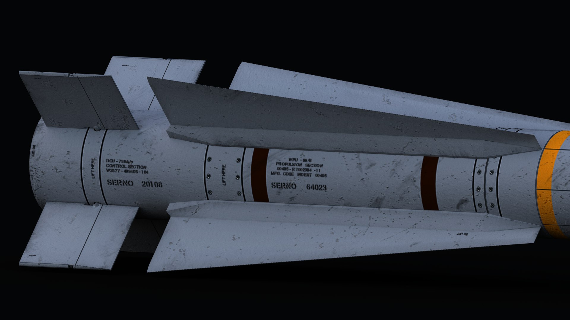 Phoenix Missile Aim-54 3D Model - TurboSquid 1154183