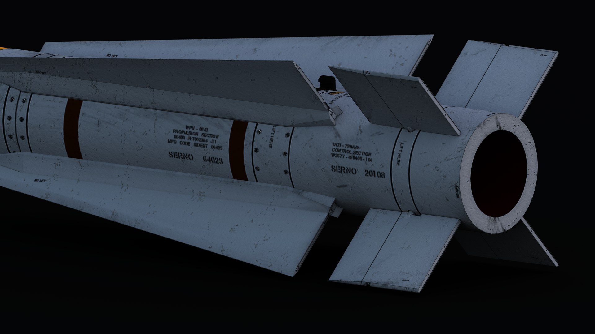 Phoenix Missile Aim-54 3D Model - TurboSquid 1154183