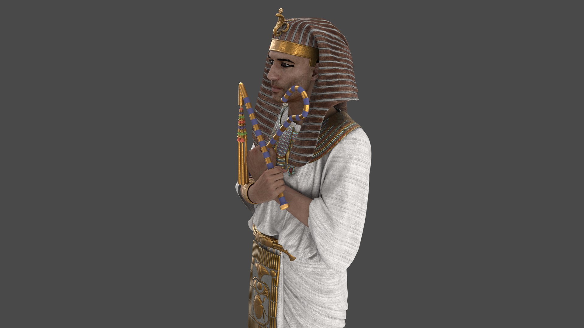 Pharaoh Ceremonial Stand 3D model - TurboSquid 2148009