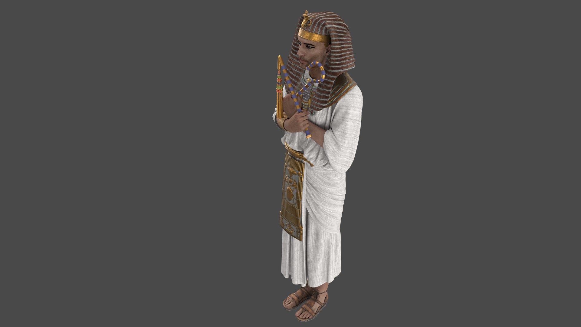 Pharaoh Ceremonial Stand 3D model - TurboSquid 2148009
