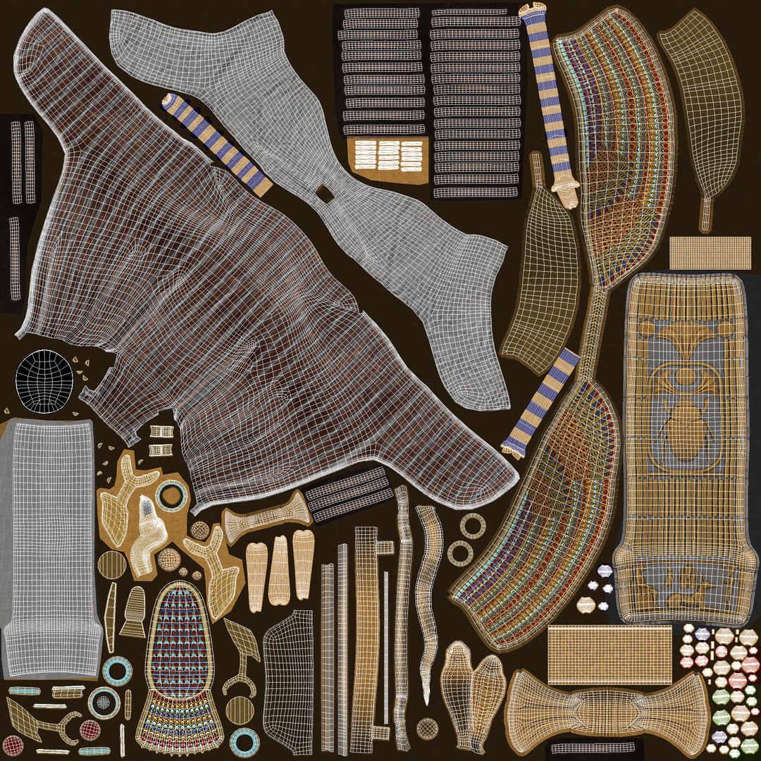 Pharaoh Ceremonial Stand 3D model - TurboSquid 2148009