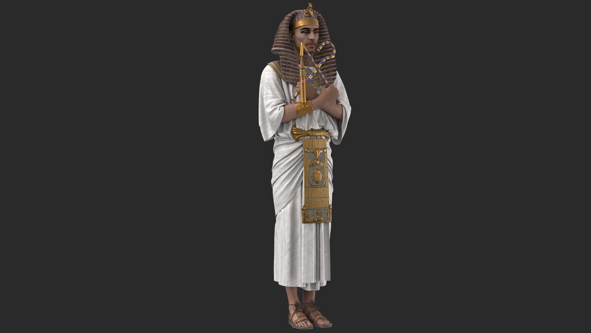 Pharaoh Ceremonial Stand 3D model - TurboSquid 2148009