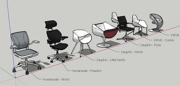 Chair Sketchup Model SKBFBXOBJ3D模型 - TurboSquid 1971248