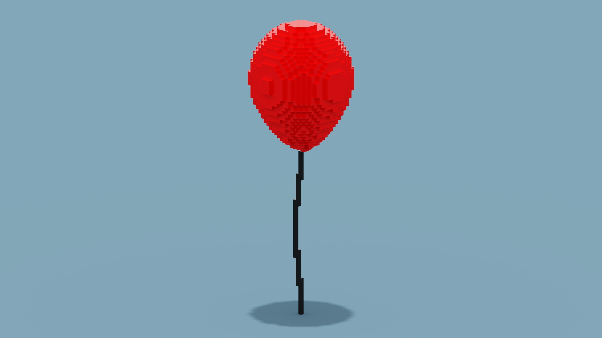 3D model Voxel Red Balloon - TurboSquid 1975562