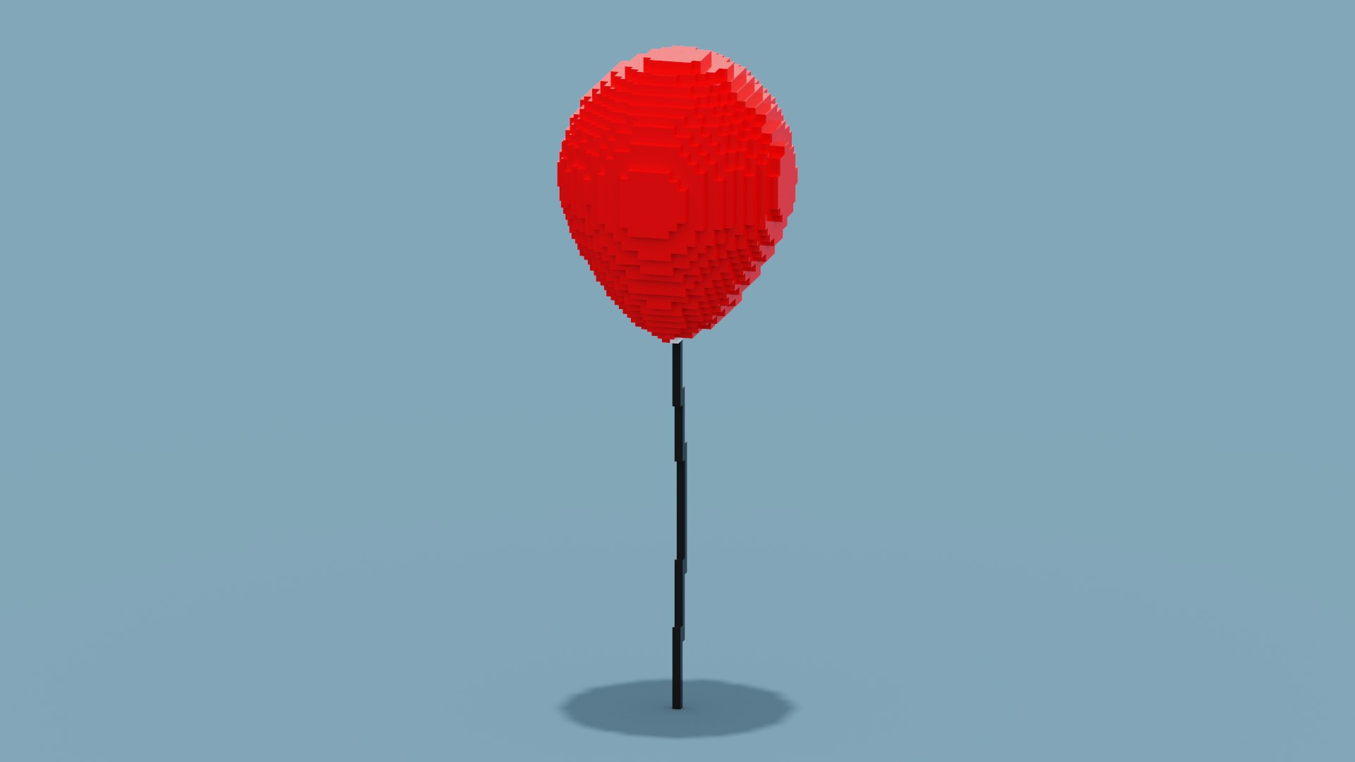 3D model Voxel Red Balloon - TurboSquid 1975562
