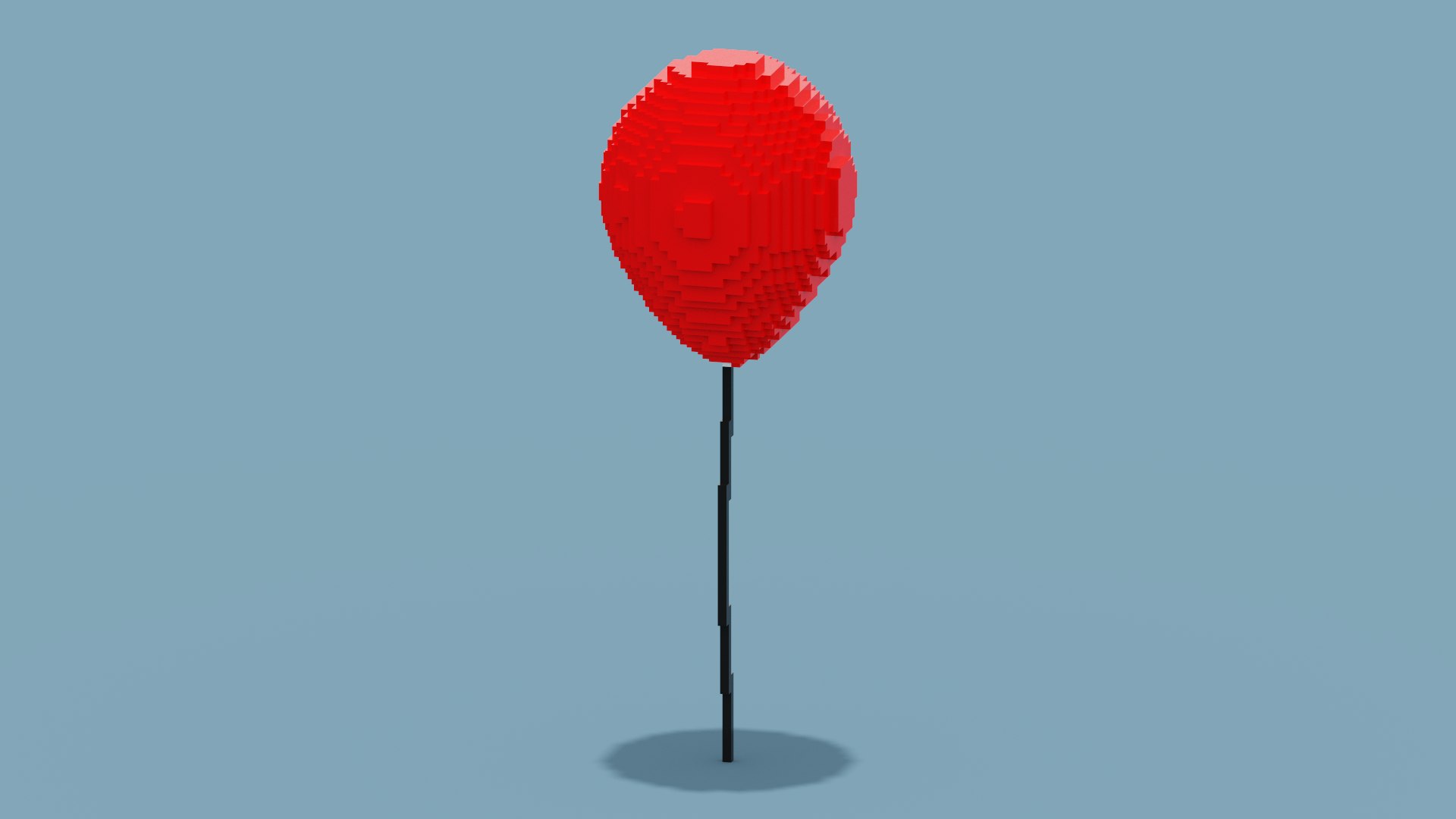 3D model Voxel Red Balloon - TurboSquid 1975562