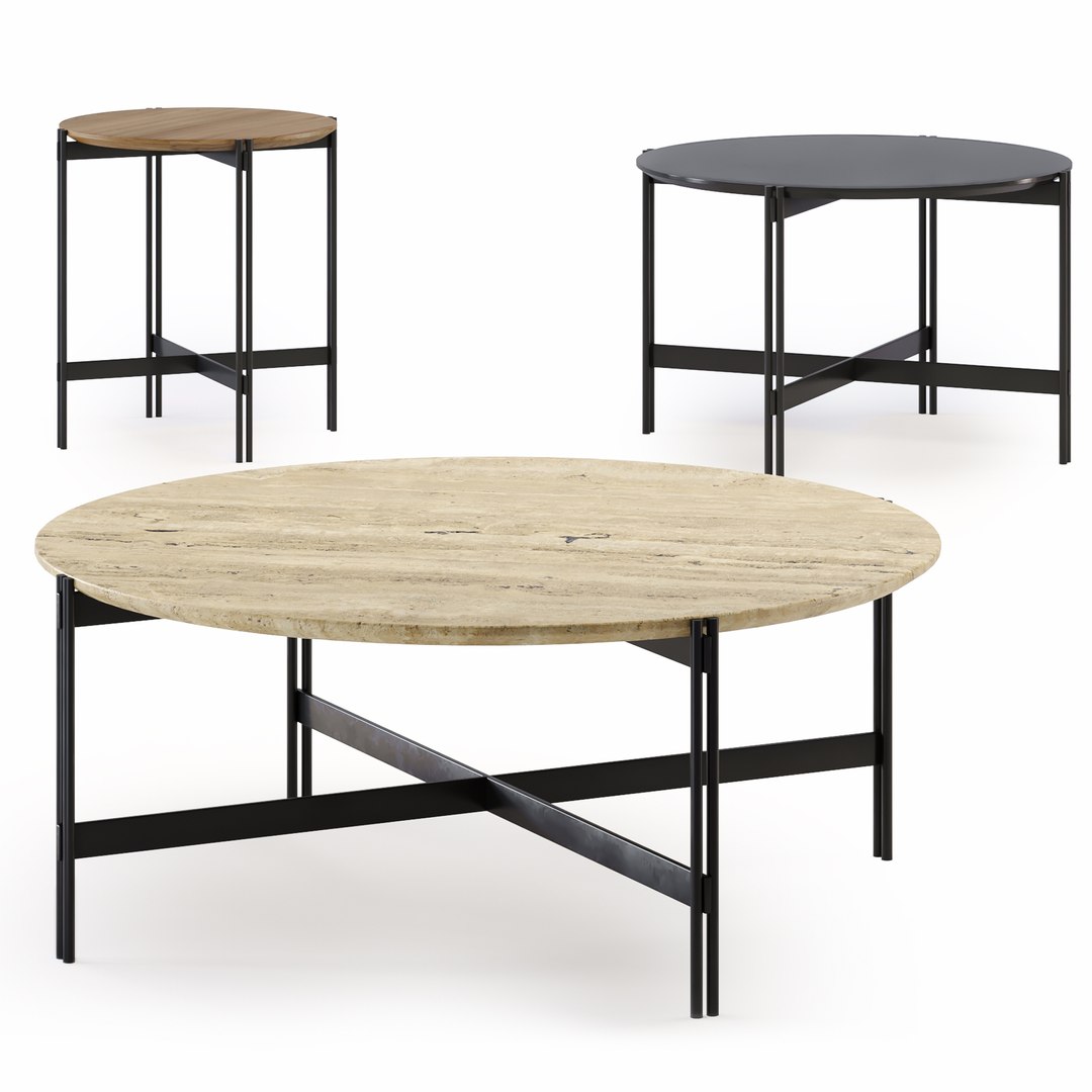 Duo Table Set Model - TurboSquid 2284533