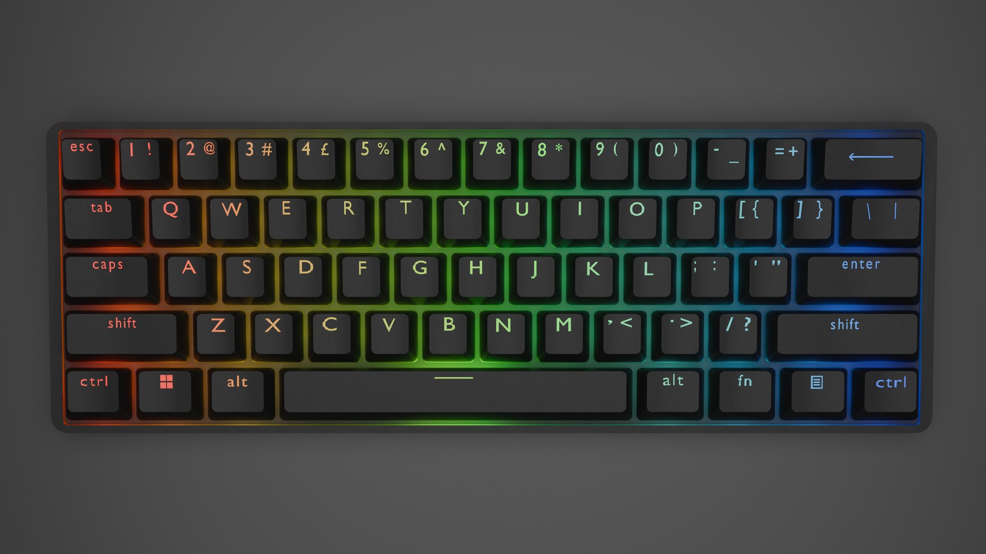 3D RGB Gaming Keyboard - TurboSquid 2368105